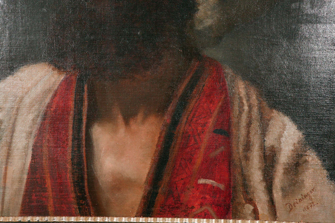 19th Century Oil Painting of Russian Cossack at 1stDibs