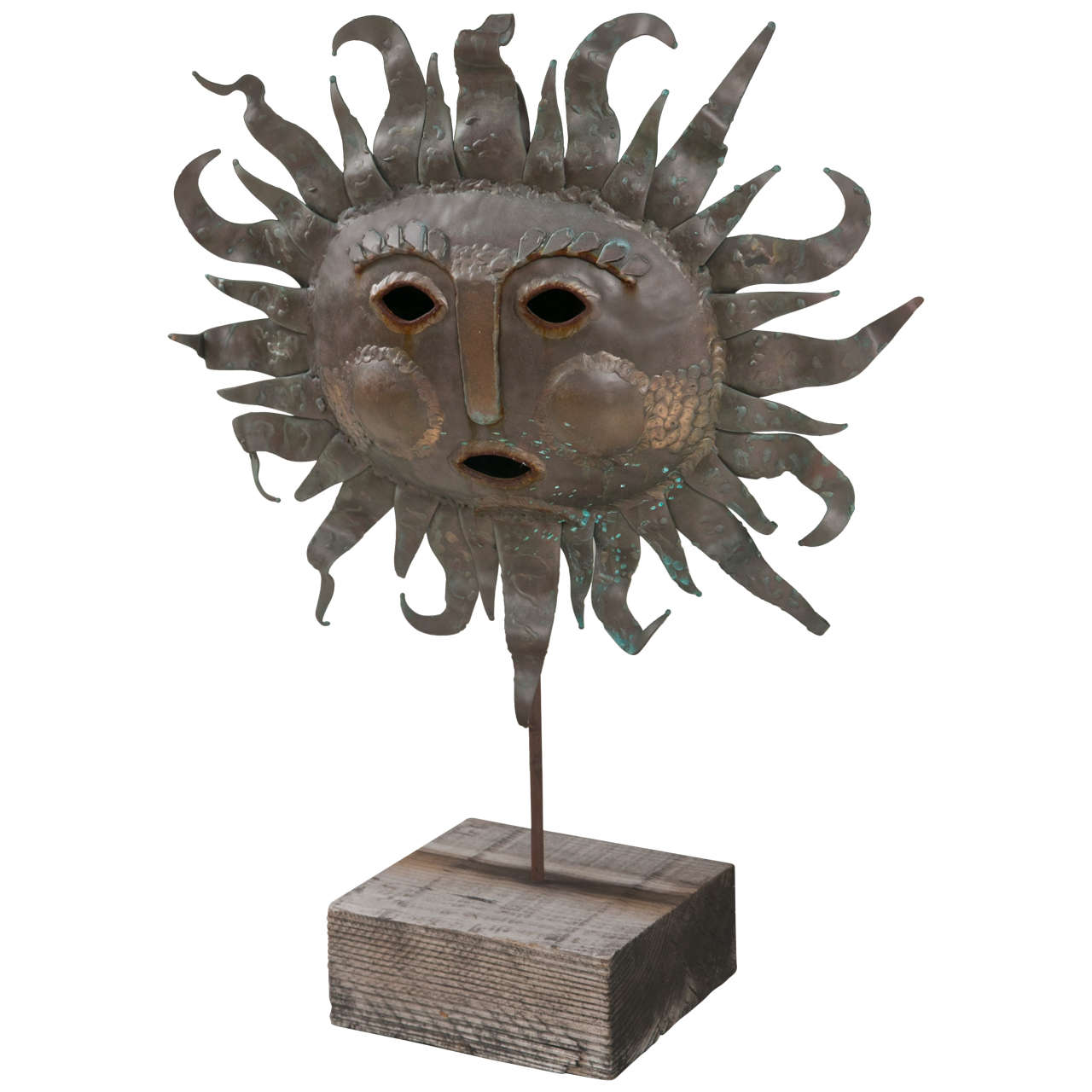Emaus Copper Sun Sculpture at 1stDibs