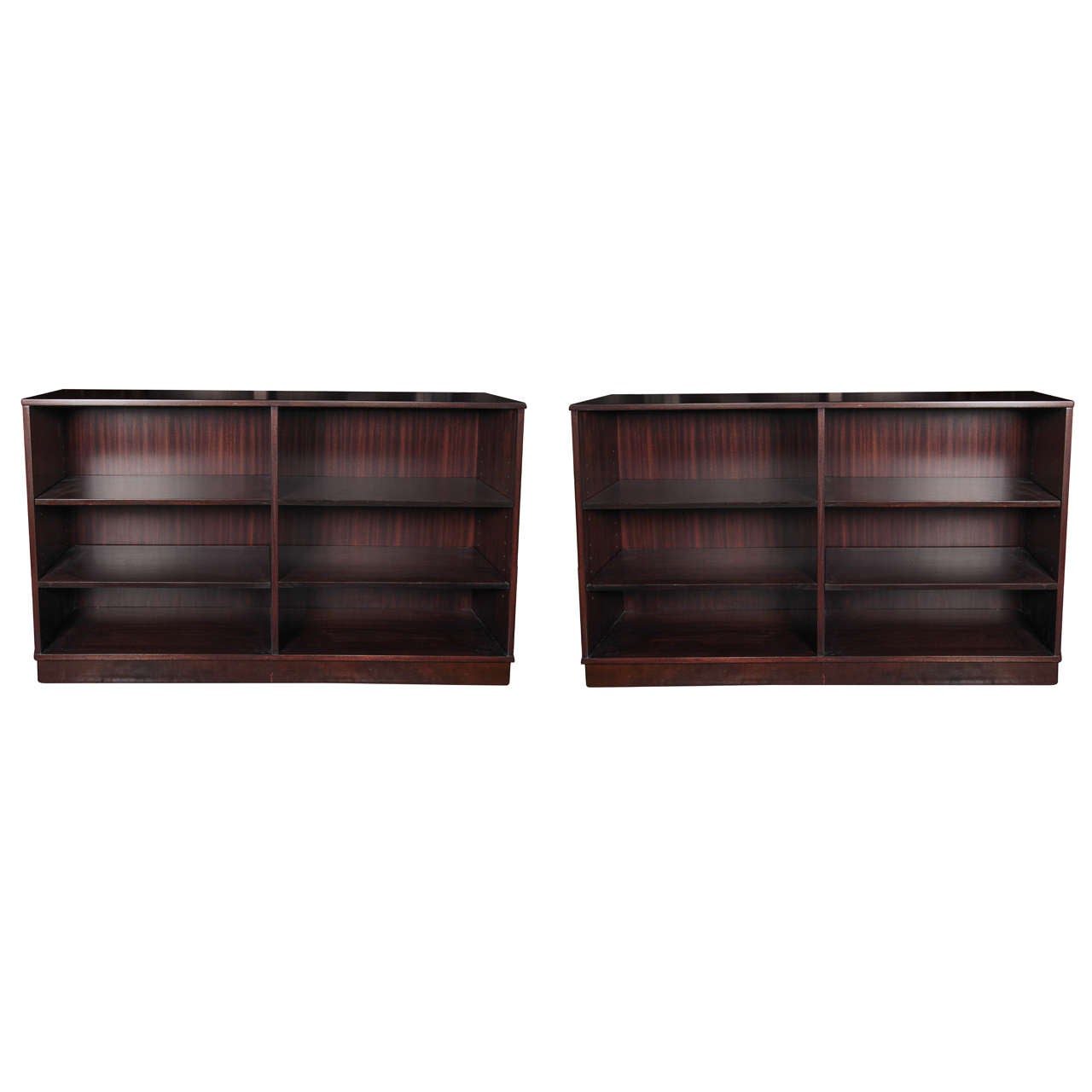 Pair of Edward Wormley for Dunbar Mahogany Bookcases at 1stDibs