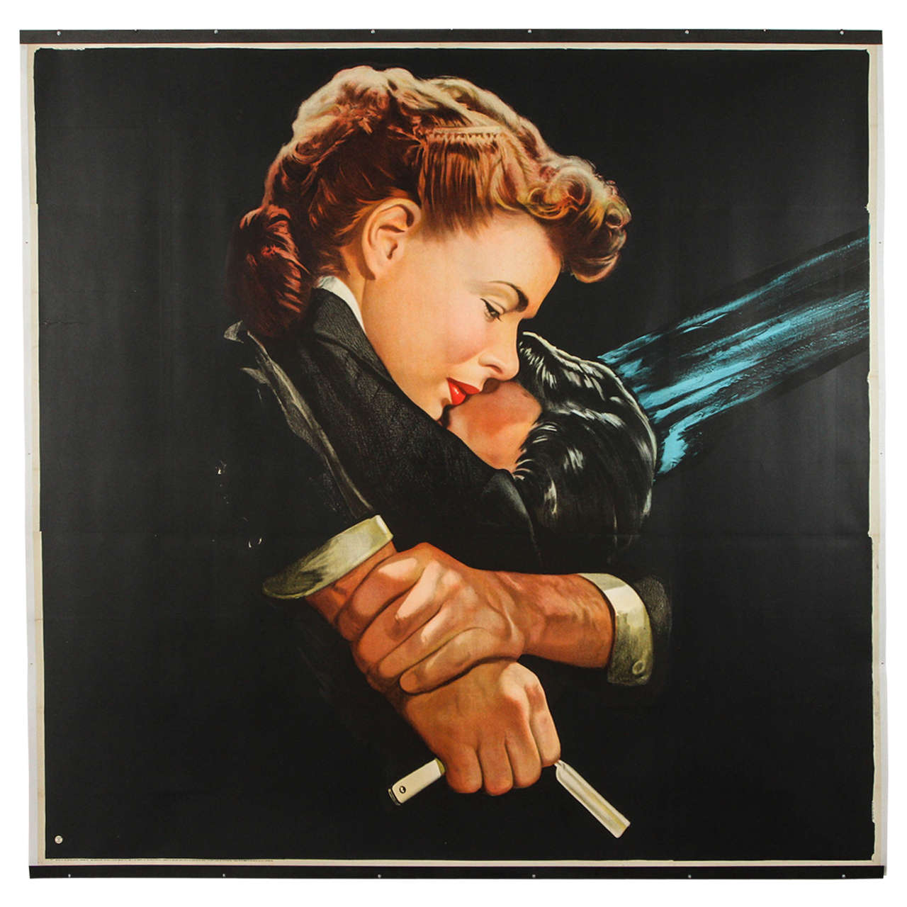 Monumental Vintage Poster Art for Alfred Hitchcock's Spellbound at 1stDibs