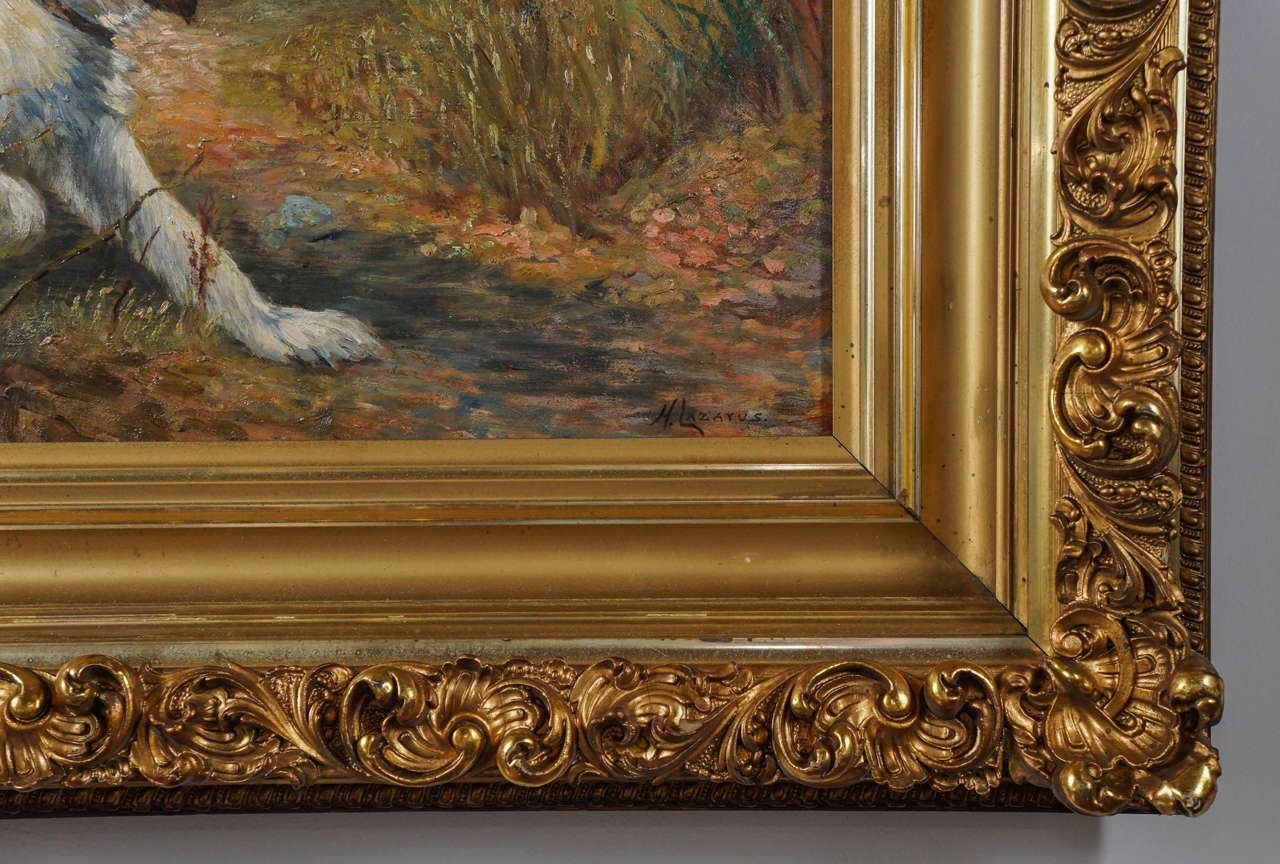 19th Century Oil on Canvas by Jacob Hart Lazarus, American. Circa 1860 ...