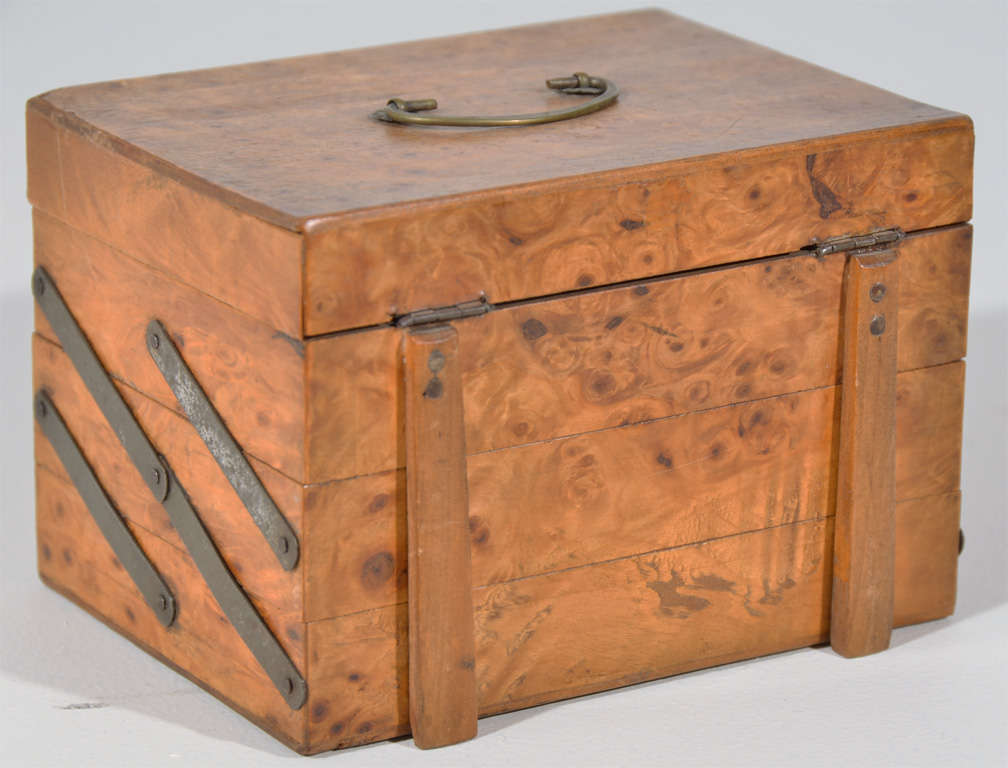 Burl Wood Expandable Box For Sale at 1stDibs | expandable boxes ...