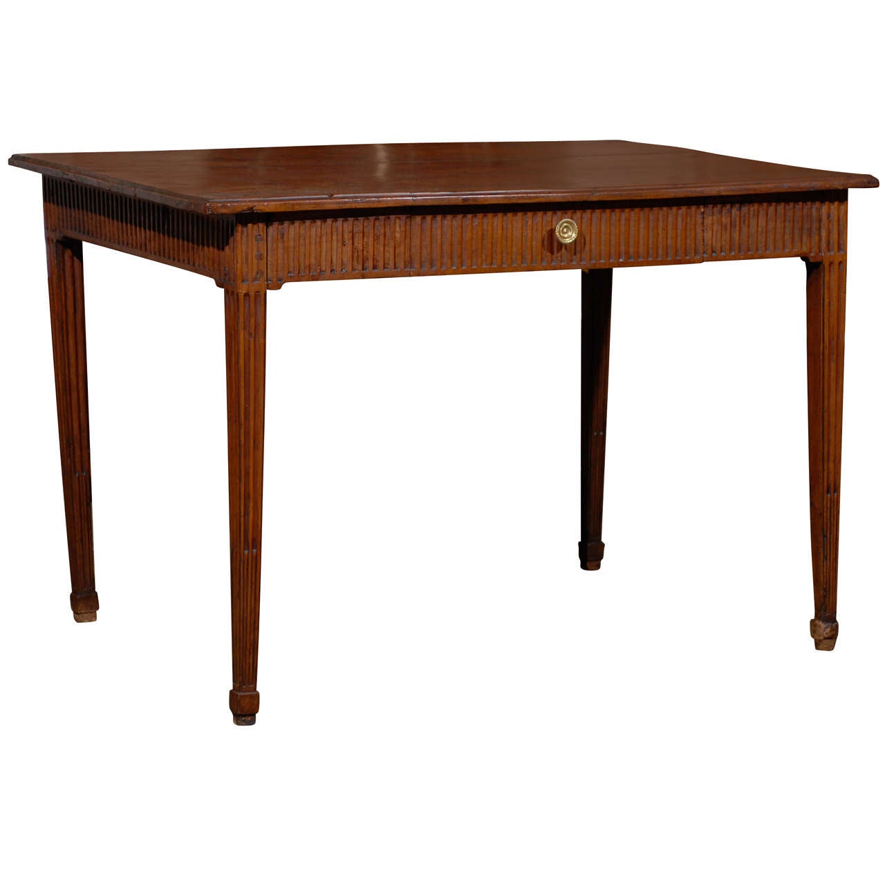 Louis XVI Period French Late 18th Century Side Table with Fluted ...