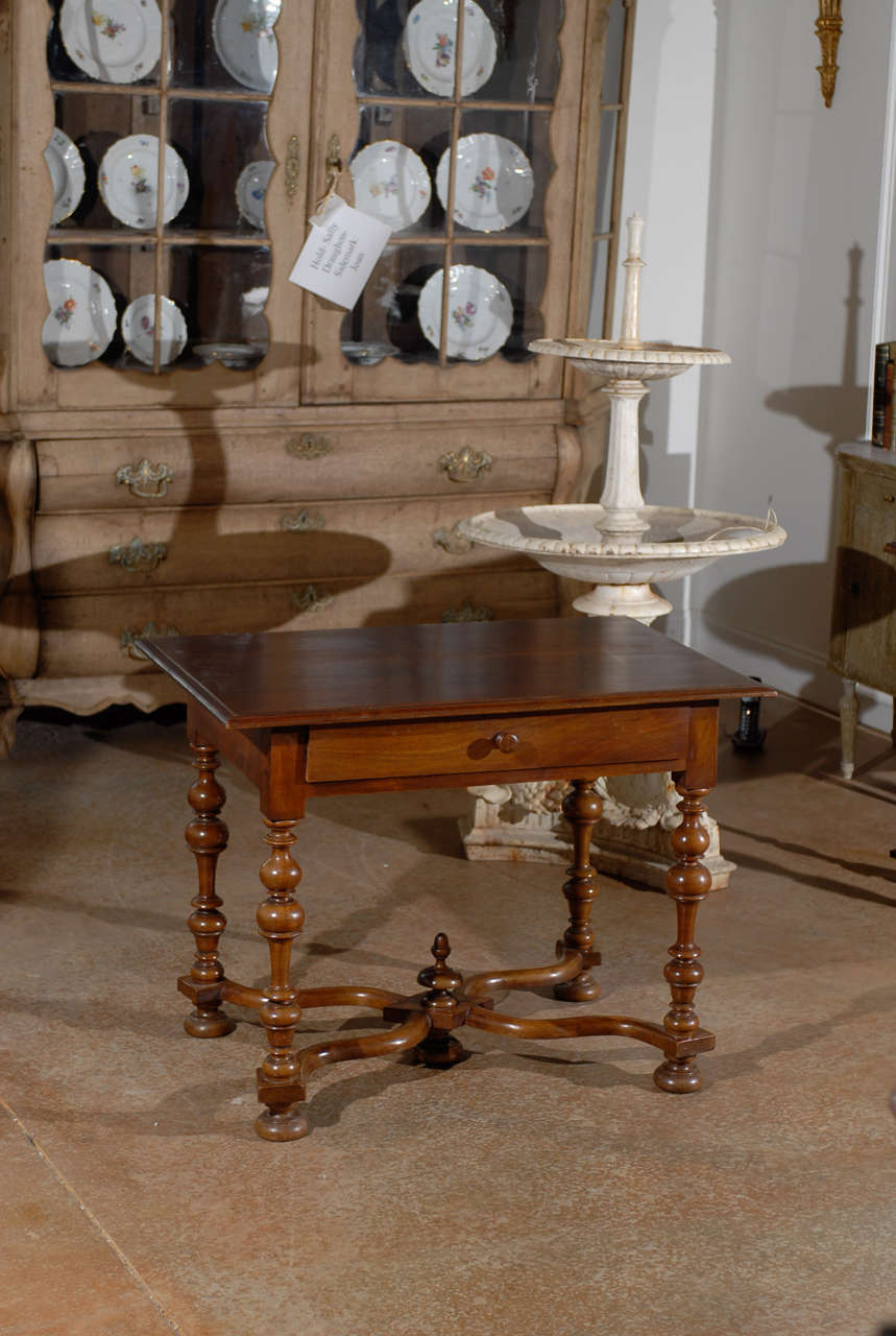 Pair of Louis XIII Style Walnut Tables at 1stDibs