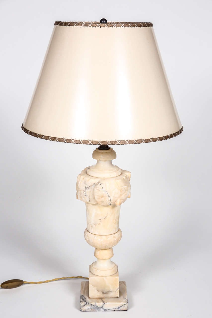 Vintage Alabaster Lamp at 1stDibs | alabaster lamps vintage, vintage ...
