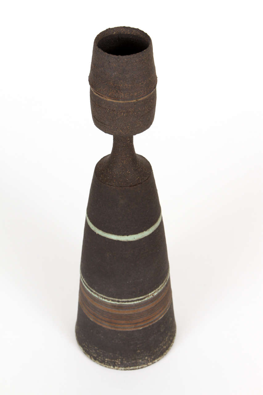 Earthy Stoneware Vessel By Glynn Hugo For Sale at 1stDibs