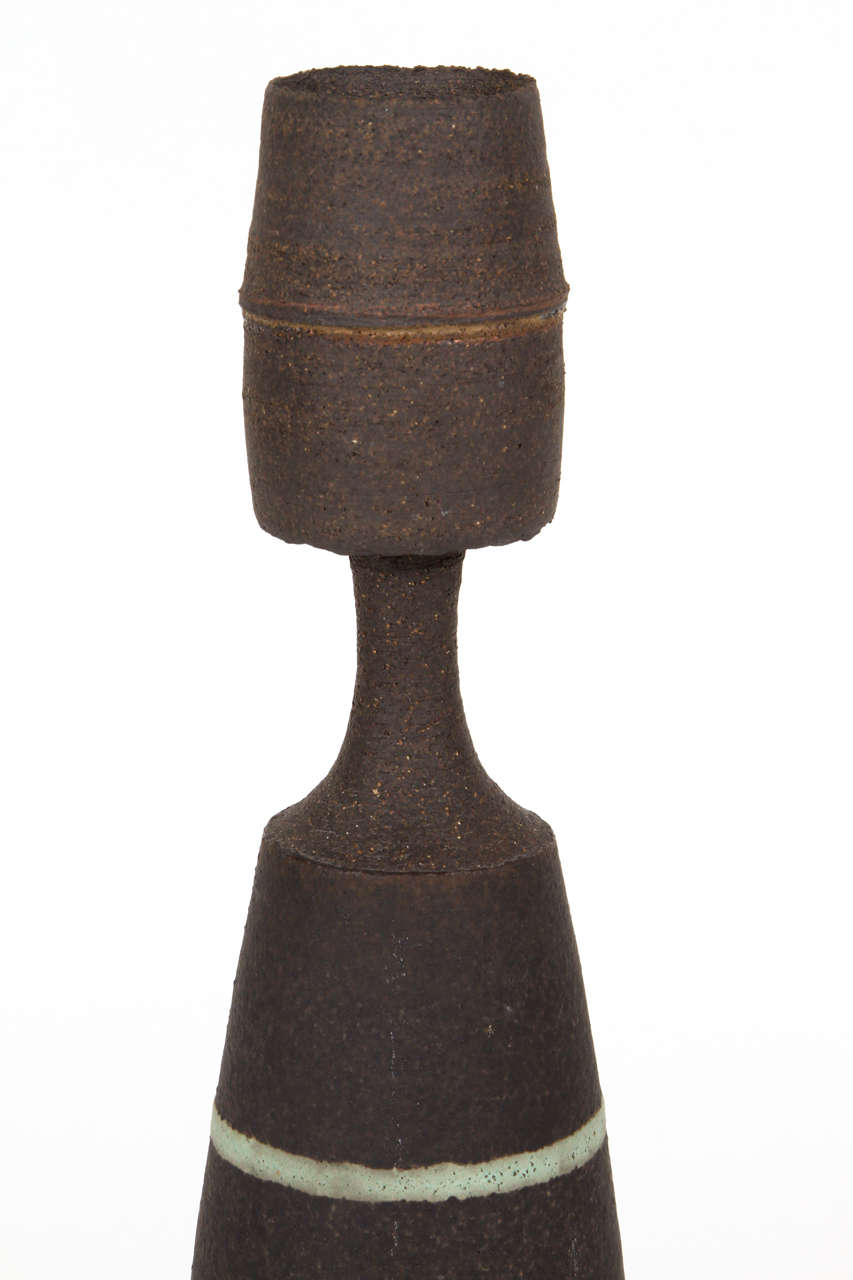 Earthy Stoneware Vessel By Glynn Hugo For Sale at 1stDibs