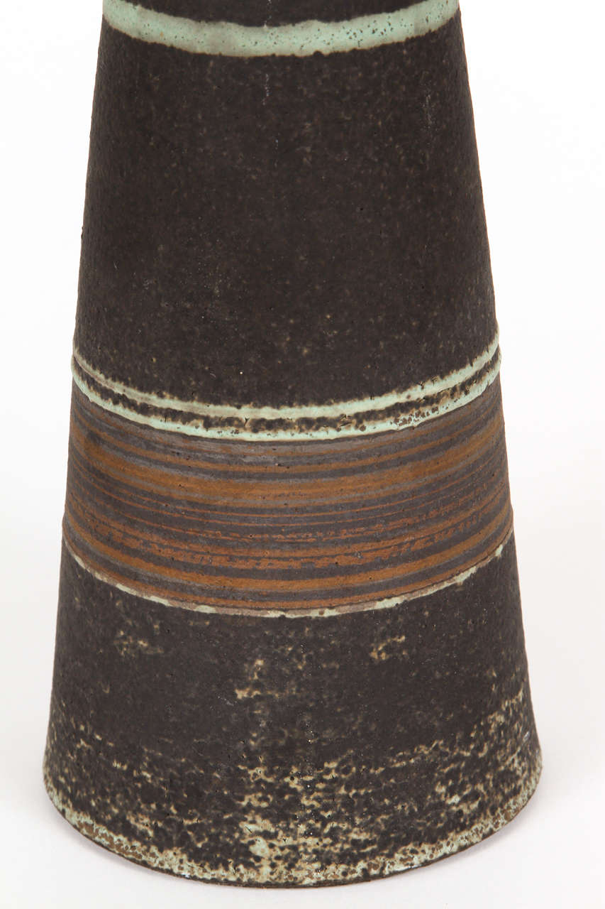 Earthy Stoneware Vessel By Glynn Hugo For Sale at 1stDibs