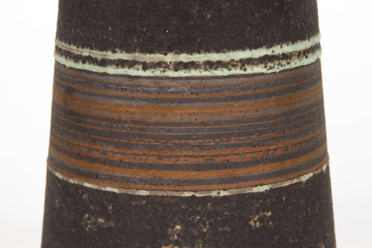 Earthy Stoneware Vessel By Glynn Hugo For Sale at 1stDibs