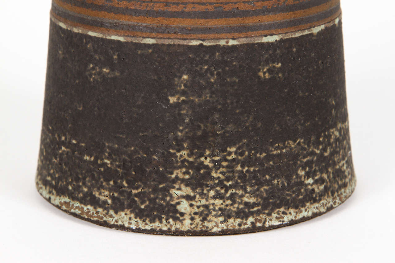 Earthy Stoneware Vessel By Glynn Hugo For Sale at 1stDibs