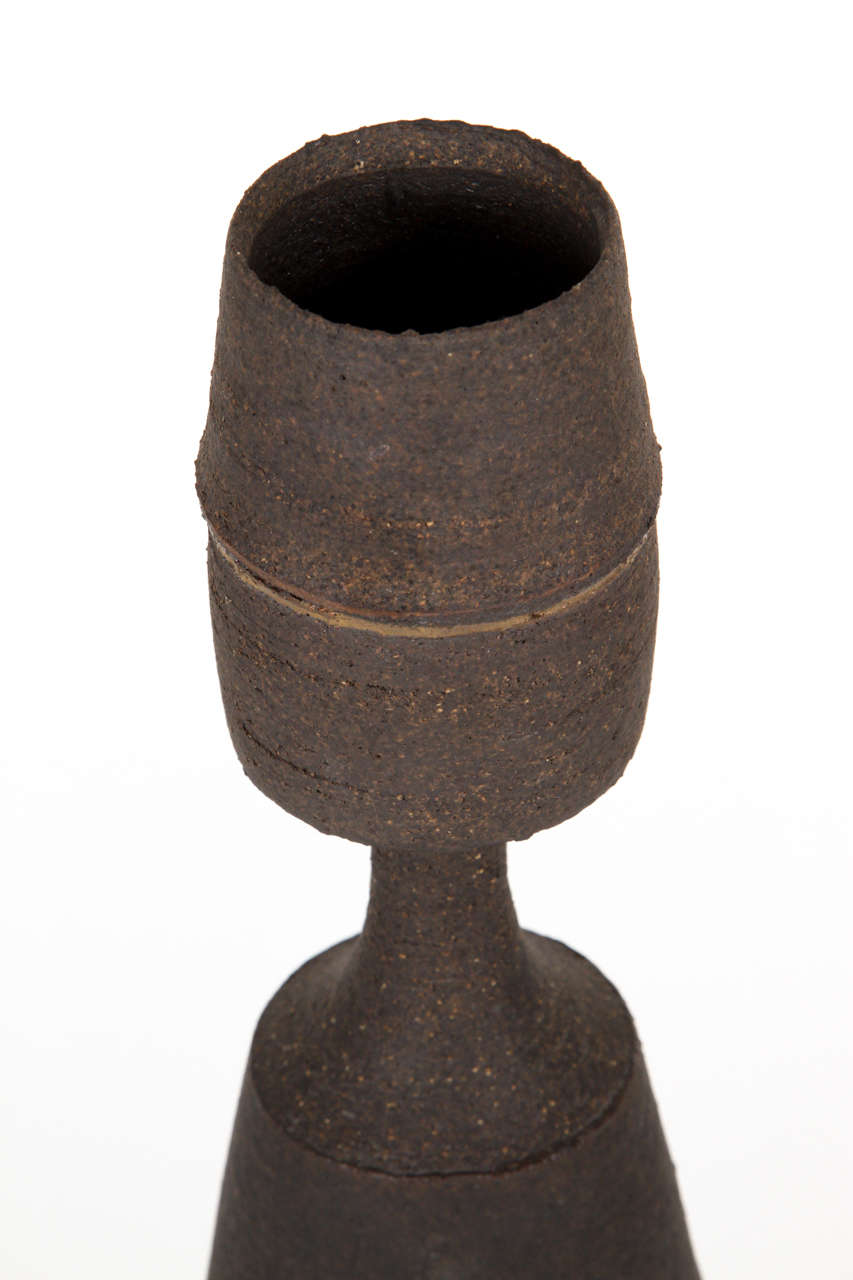 Earthy Stoneware Vessel By Glynn Hugo For Sale at 1stDibs