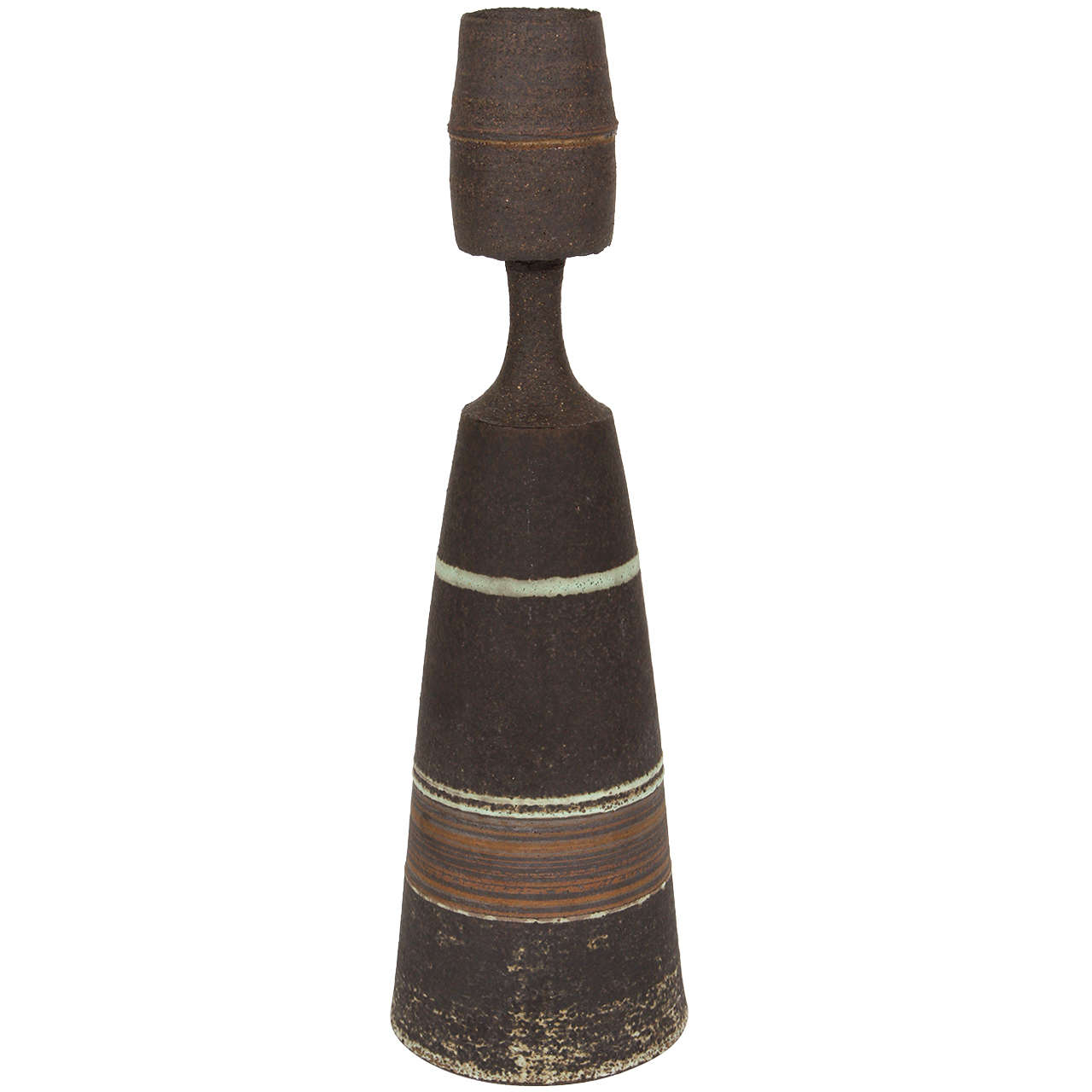 Earthy Stoneware Vessel By Glynn Hugo For Sale at 1stDibs
