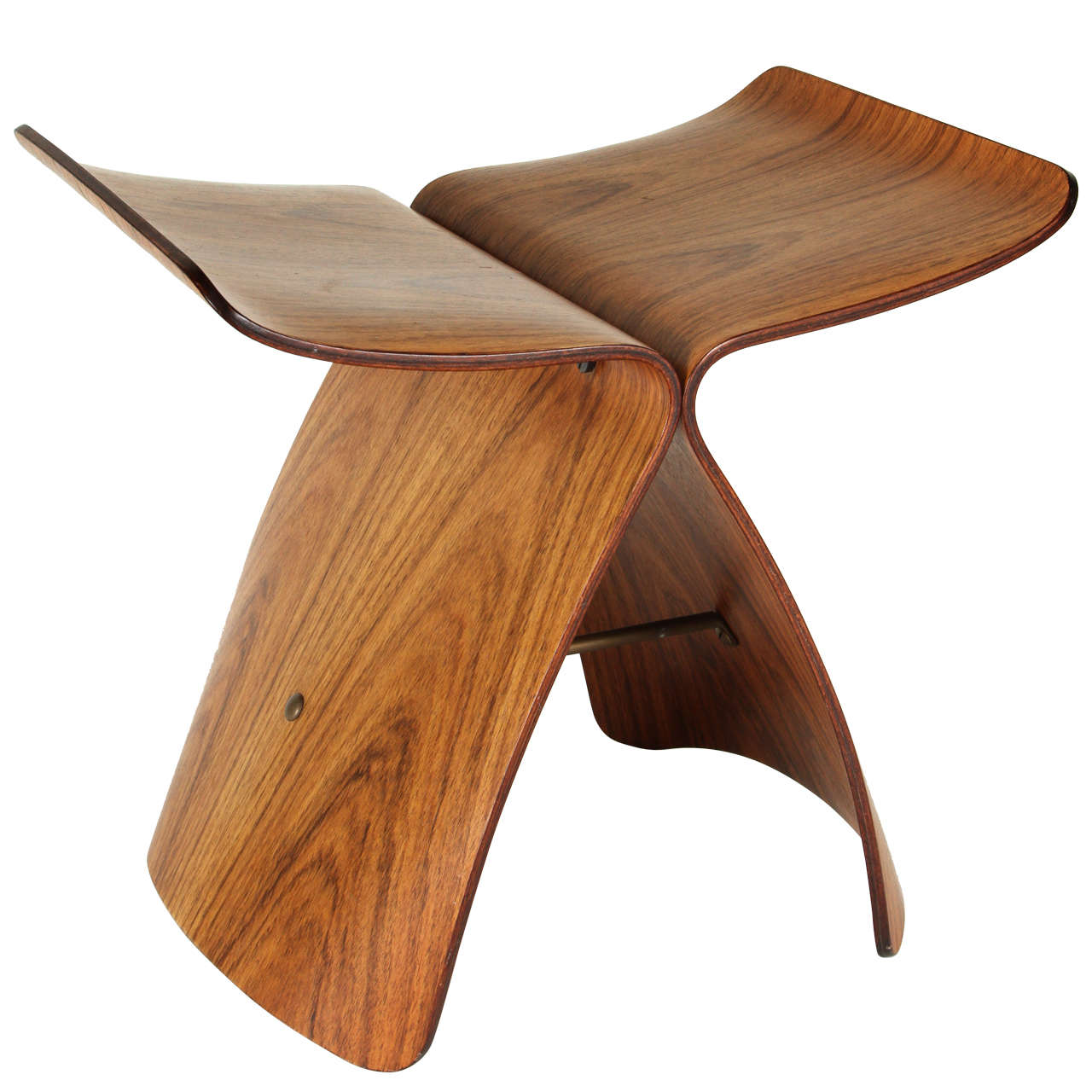 Early "Butterfly" stool by Sori Yanagi For Sale at 1stDibs