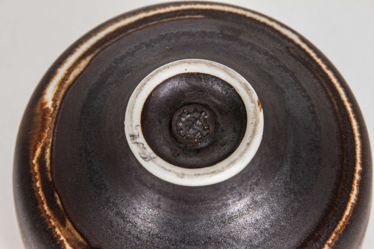 Outstanding Karl Scheid "Tea Bowl" Vase For Sale at 1stDibs