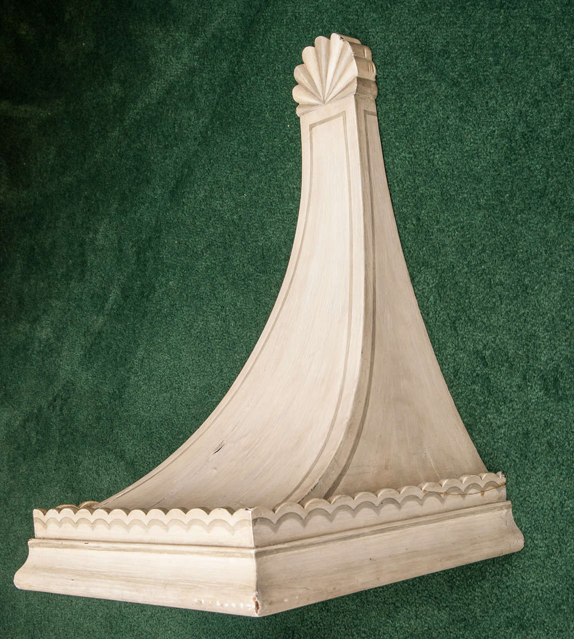 Pair of Painted Brackets at 1stDibs