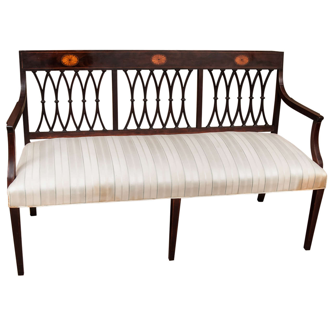 Edwardian Chair-Back Settee at 1stDibs