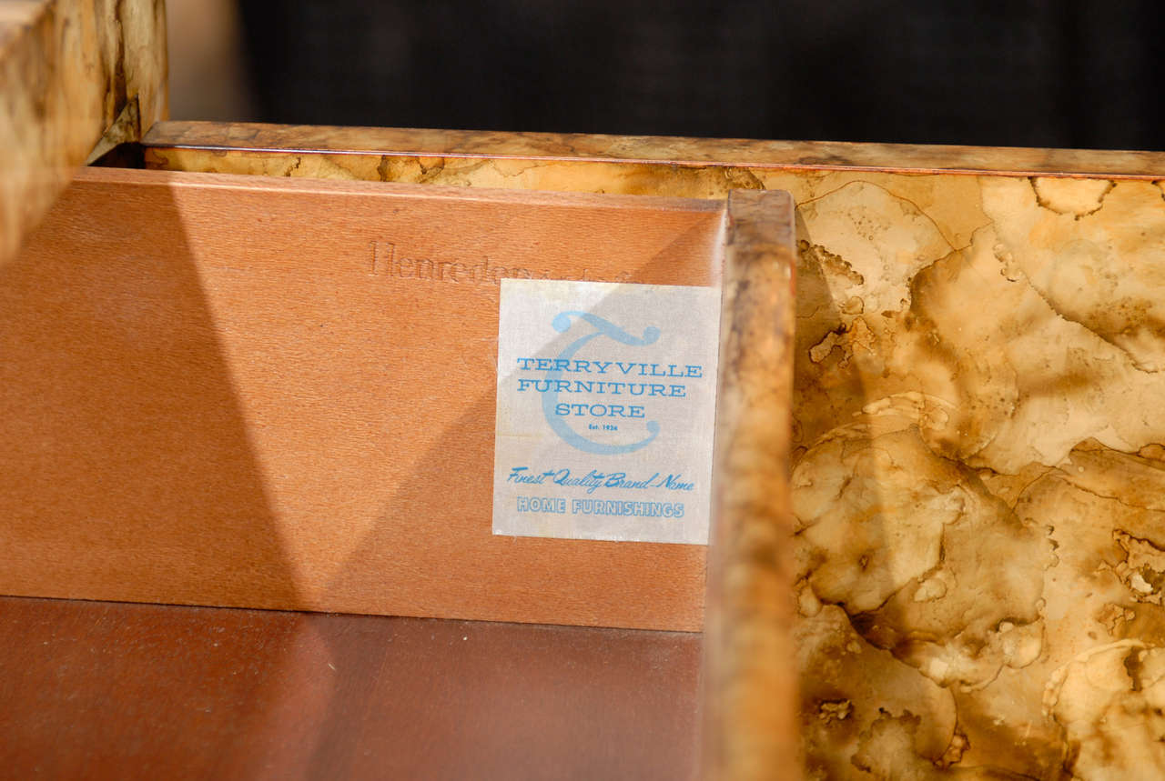 Gorgeous Pair of Vintage Henredon Faux Tortoise Shell Cabinets at 1stDibs