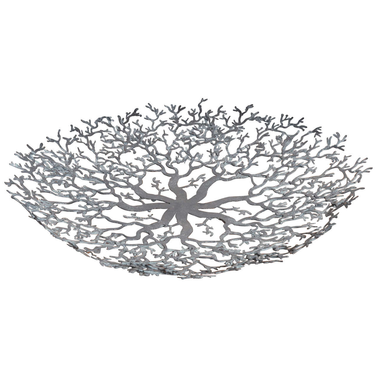Hand-Forged Iron Coral Bowl at 1stDibs