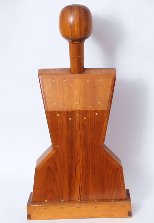 Mike Nevelson Sculpture abstract female torso wood 1961 For Sale at 1stDibs