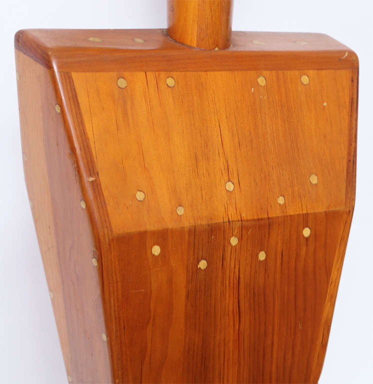 Mike Nevelson Sculpture abstract female torso wood 1961 For Sale at 1stDibs