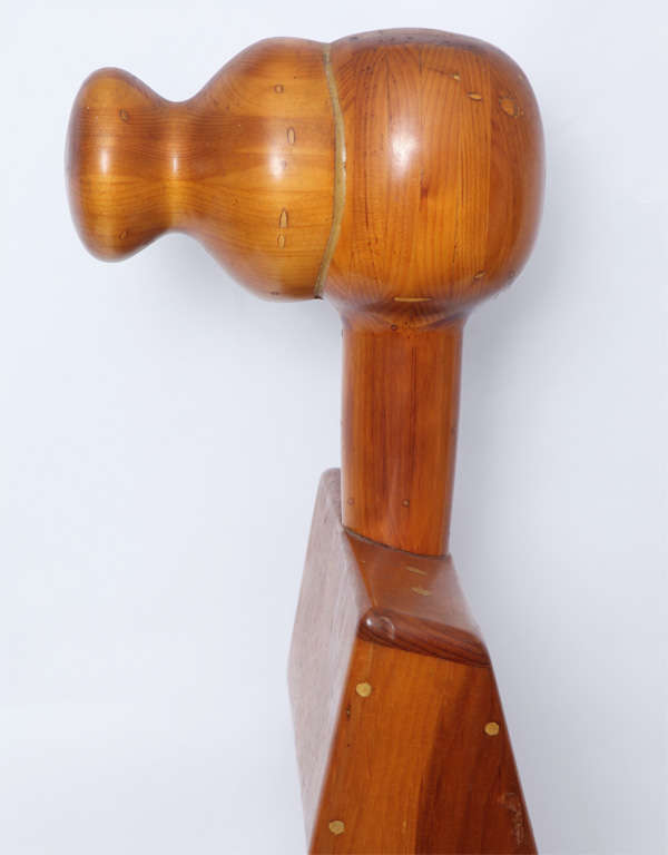 Mike Nevelson Sculpture abstract female torso wood 1961 For Sale at 1stDibs