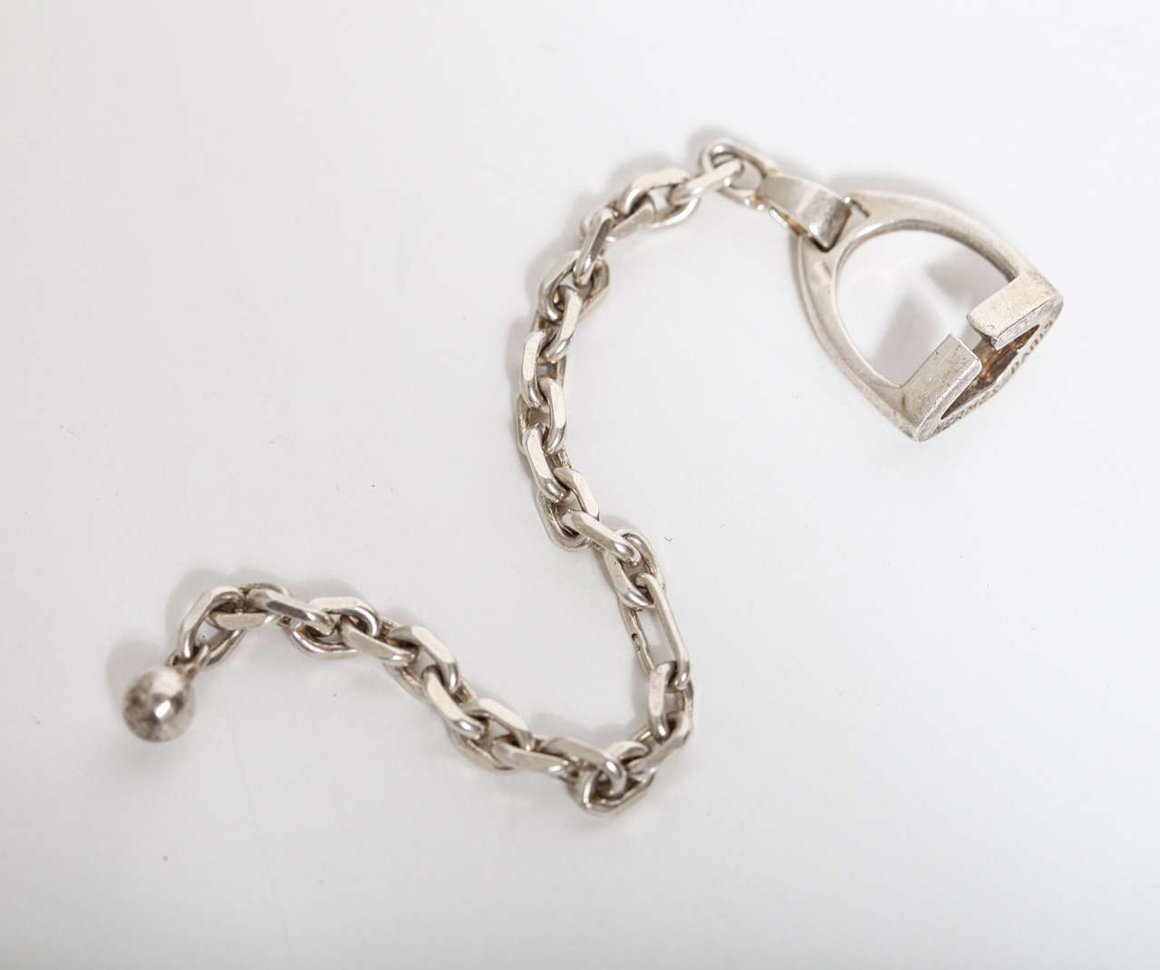 Hermes Sterling Silver Equestrian Keychain at 1stDibs | hermes keychain ...