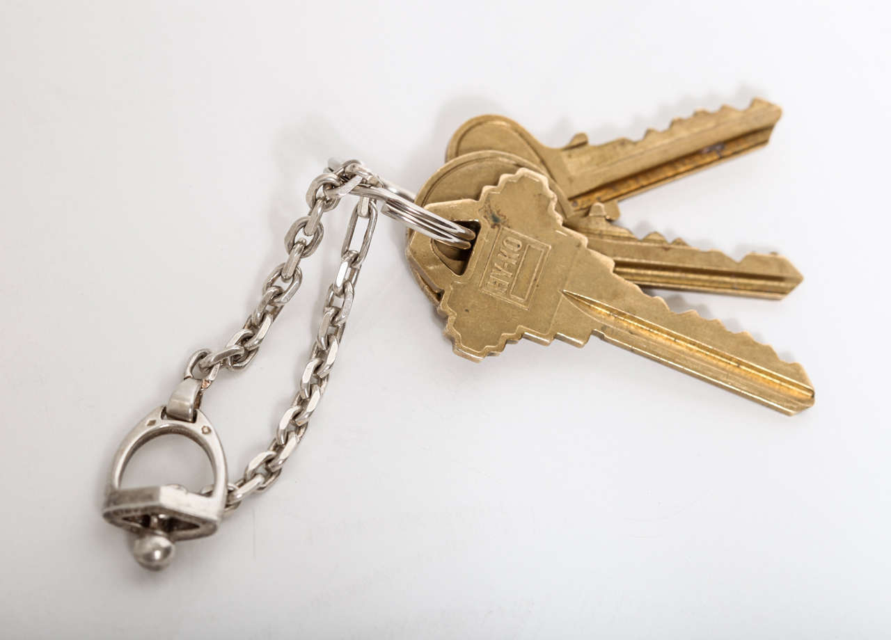 Hermes Sterling Silver Equestrian Keychain at 1stDibs | hermes keychain ...