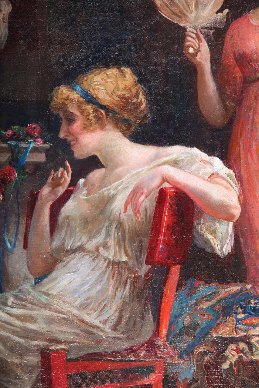 Fine Painting Oil on Canvas Signed Luigi Cavalieri at 1stDibs | luigi ...