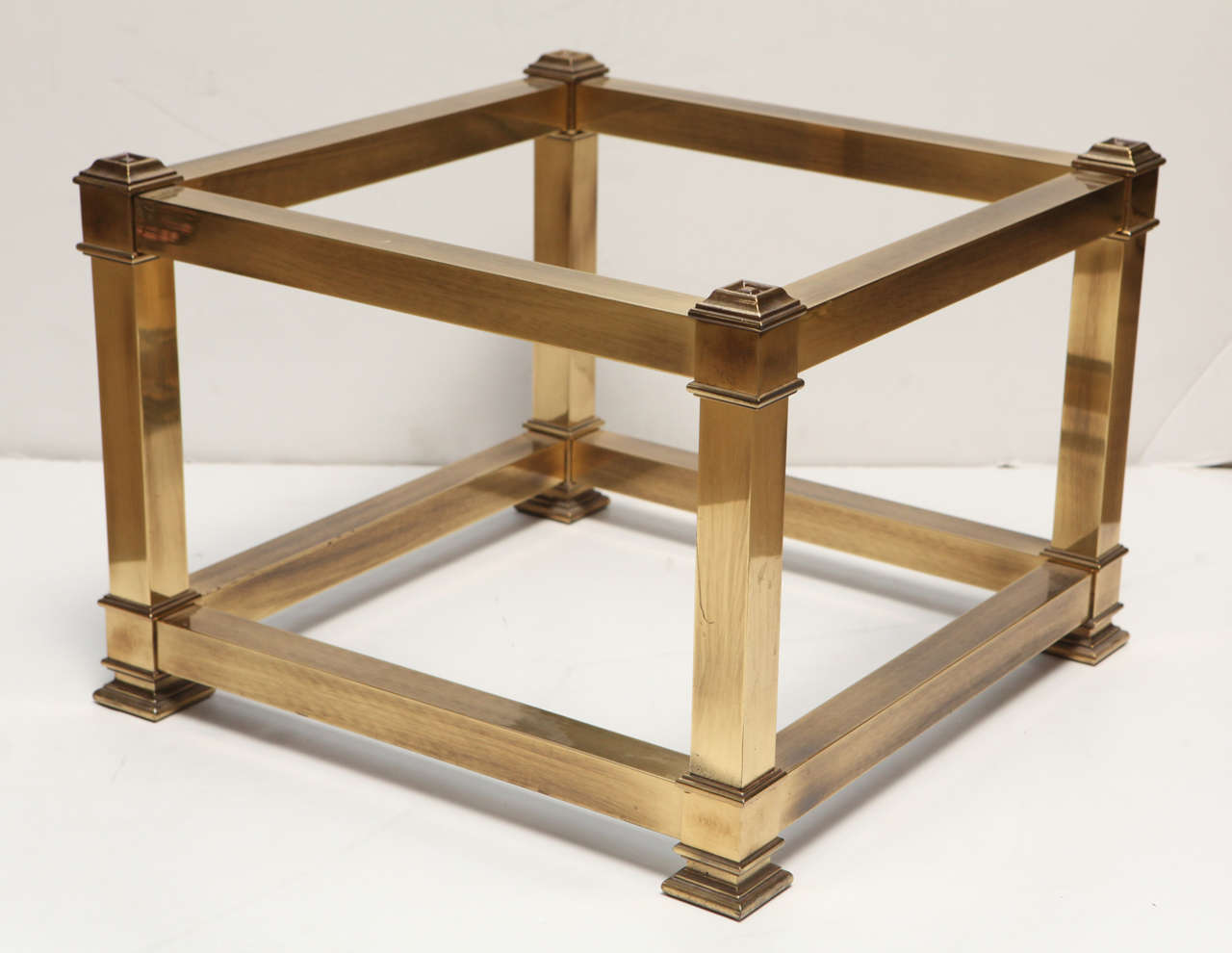 Vintage Mastercraft Brass Cocktail Table For Sale at 1stDibs