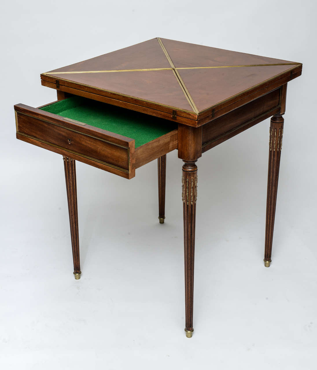 Louis XVI Style Envelope Game Table at 1stDibs