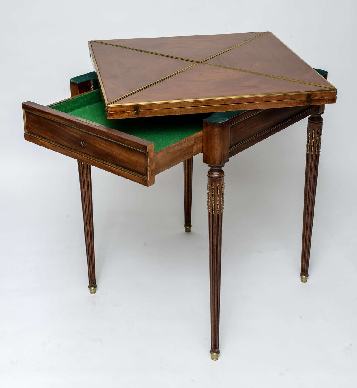 Louis XVI Style Envelope Game Table at 1stDibs