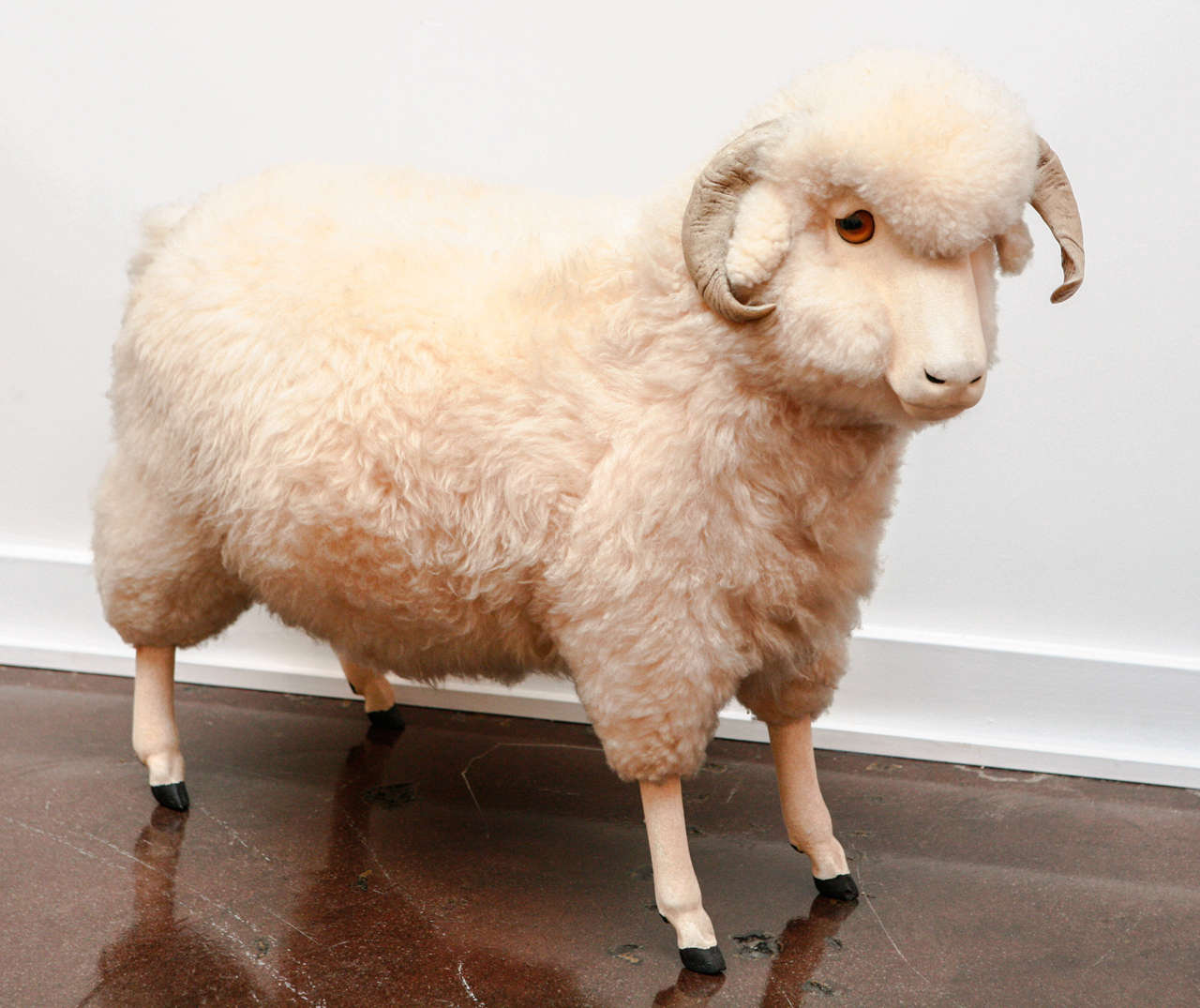 Vintage Life Size Sheep with Horns at 1stDibs | lifesize sheep