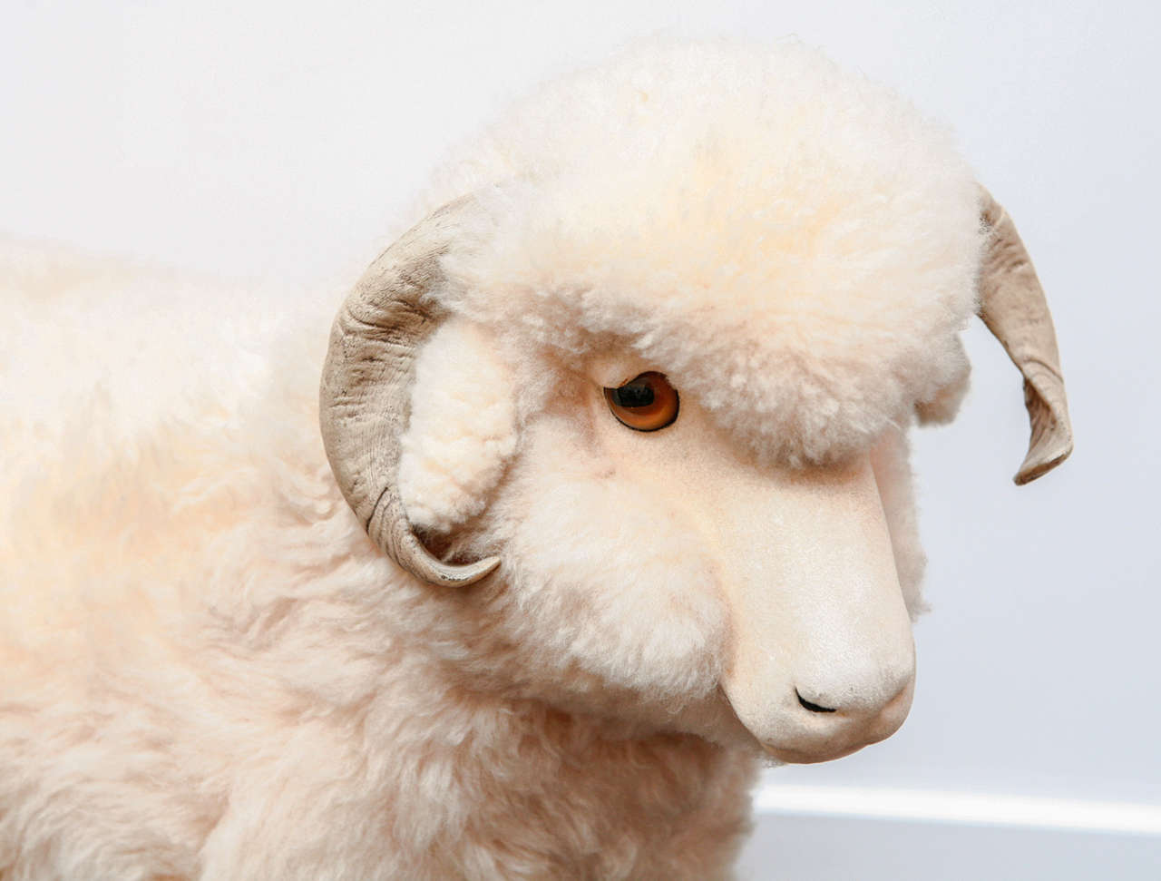 Vintage Life Size Sheep with Horns at 1stDibs | lifesize sheep