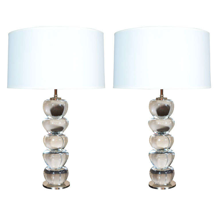 11" Tall Amorphic Glass Sculpture with Bubble Inclusions For Sale at ...