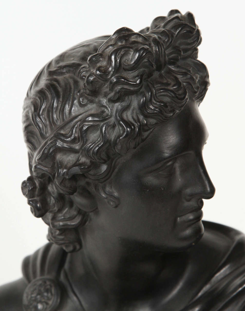 19th Century Danish Black Basalt Bust of Apollo Belvedere at 1stDibs ...