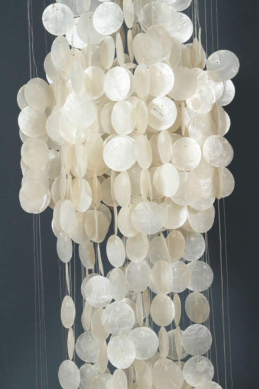 Capiz Shell Three-Tier Sculpture Hanging For Sale at 1stDibs