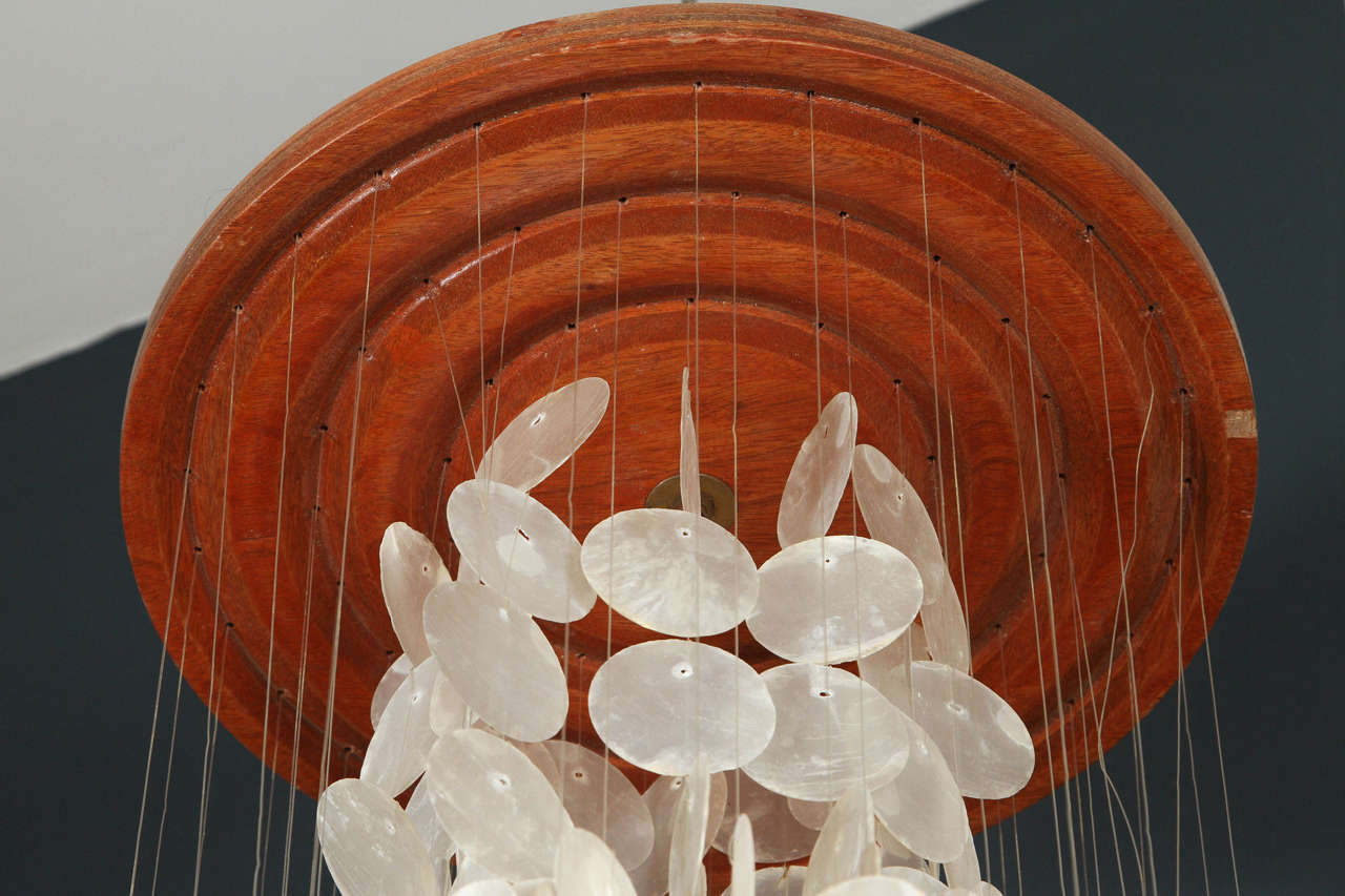 Capiz Shell Three-Tier Sculpture Hanging For Sale at 1stDibs