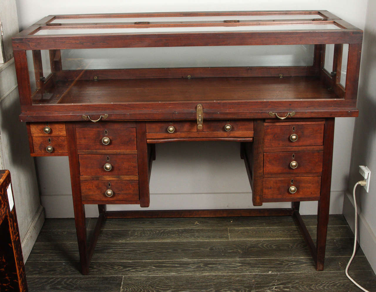 Unique 19th Century English Jeweler's Work Desk and Display Case For ...