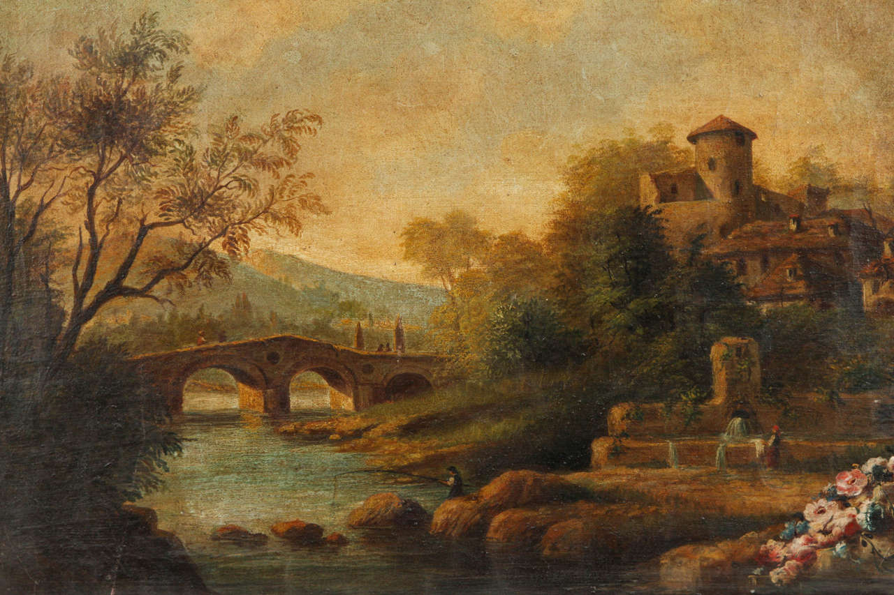 19th Century Landscape Painting For Sale at 1stdibs
