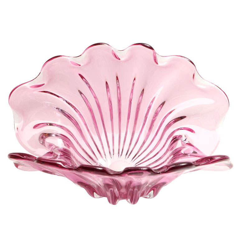Large Murano Shell by Archimede Seguso For Sale at 1stDibs