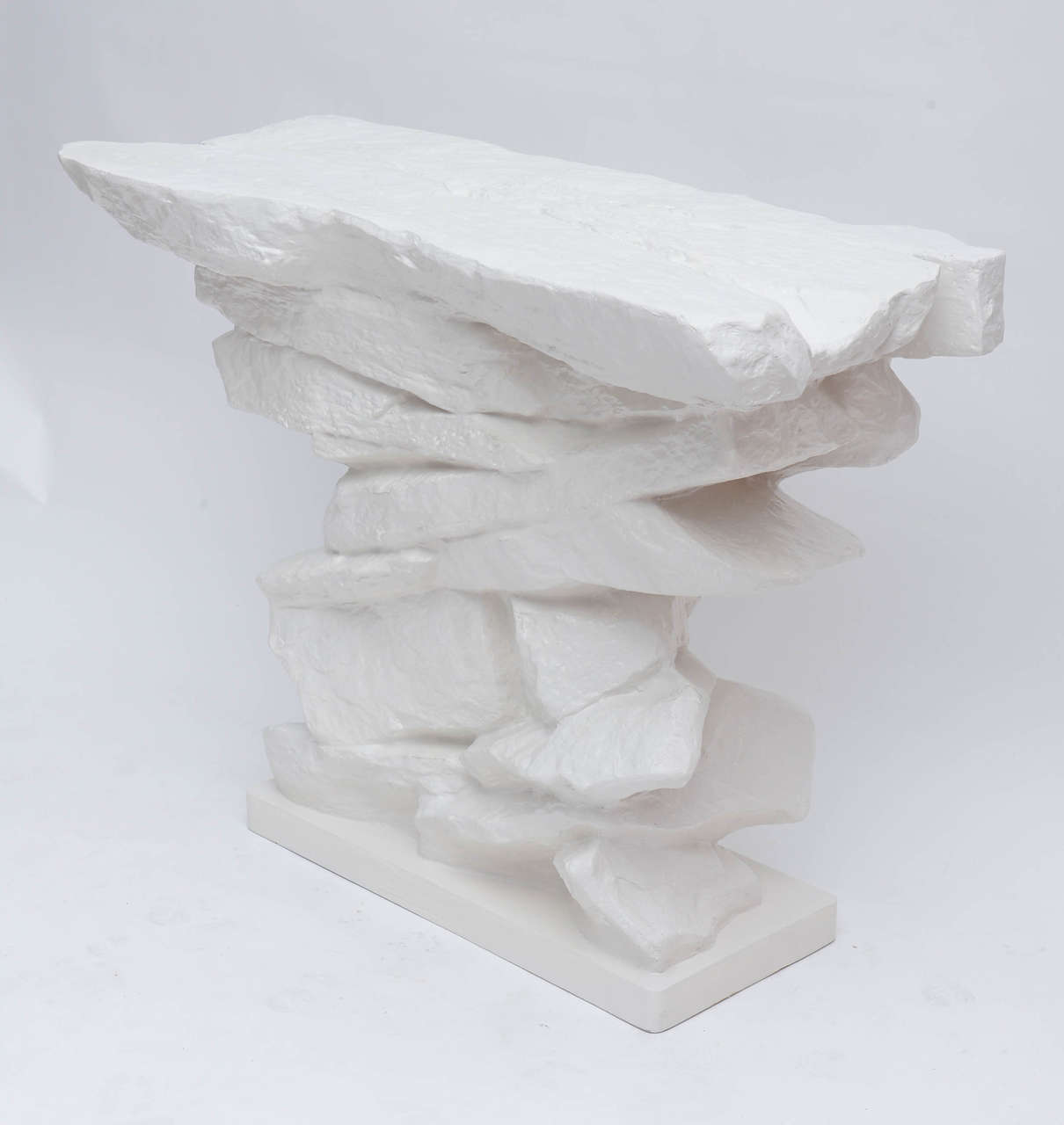 Sirmos Plaster Rock Console at 1stDibs
