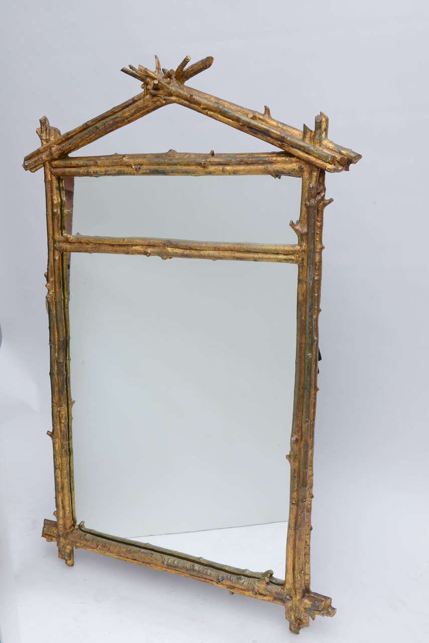 Sirmos Plaster Twig Mirror at 1stDibs