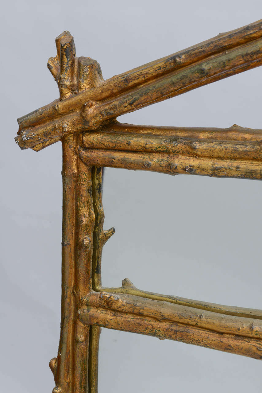 Sirmos Plaster Twig Mirror at 1stDibs