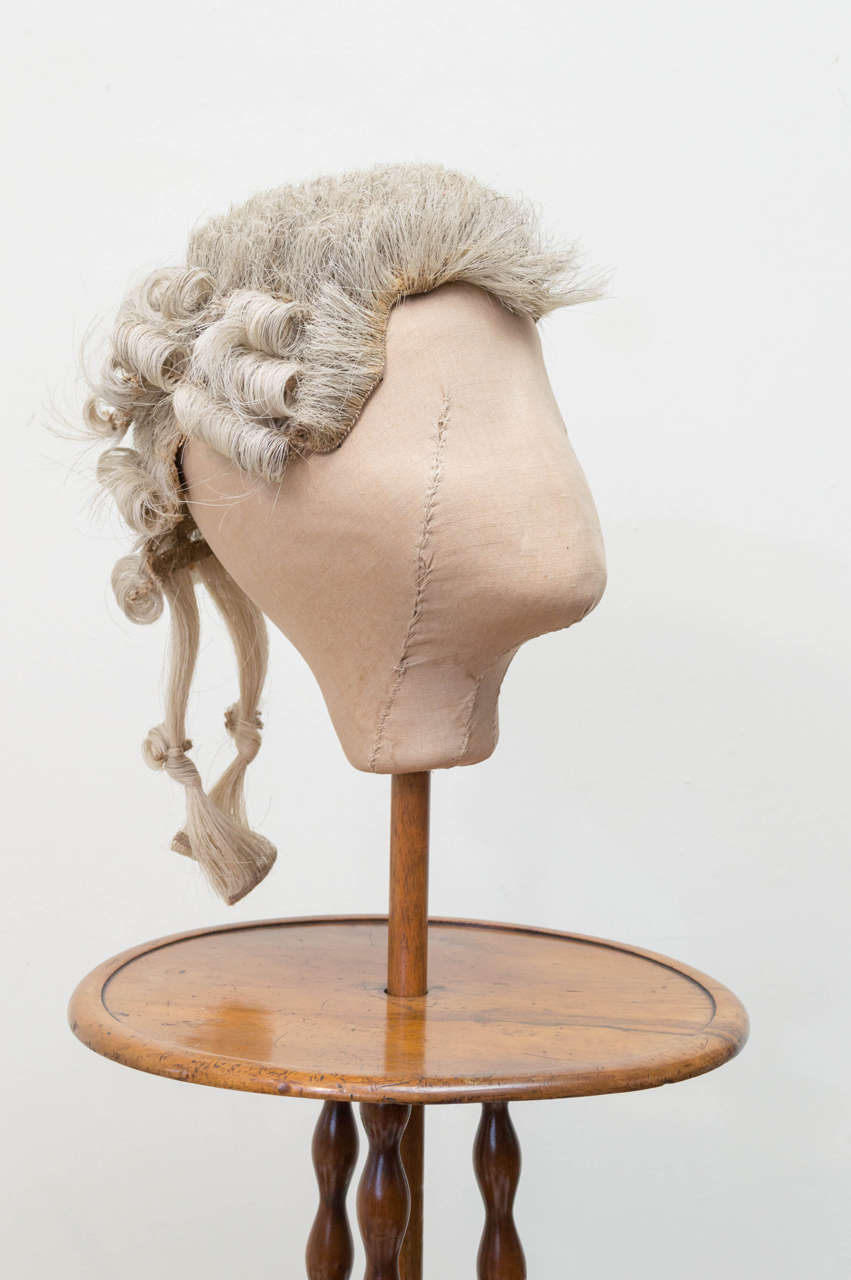 19th c. English William IV Wig Stand With Wig For Sale at 1stDibs ...