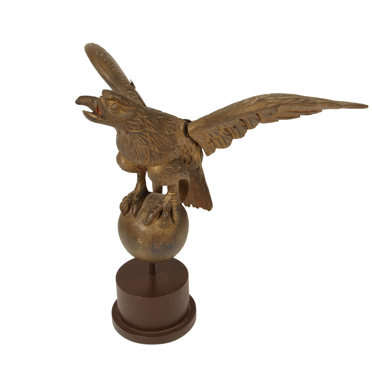 Giltwood Model of an Eagle, Late 19th Century For Sale at 1stDibs