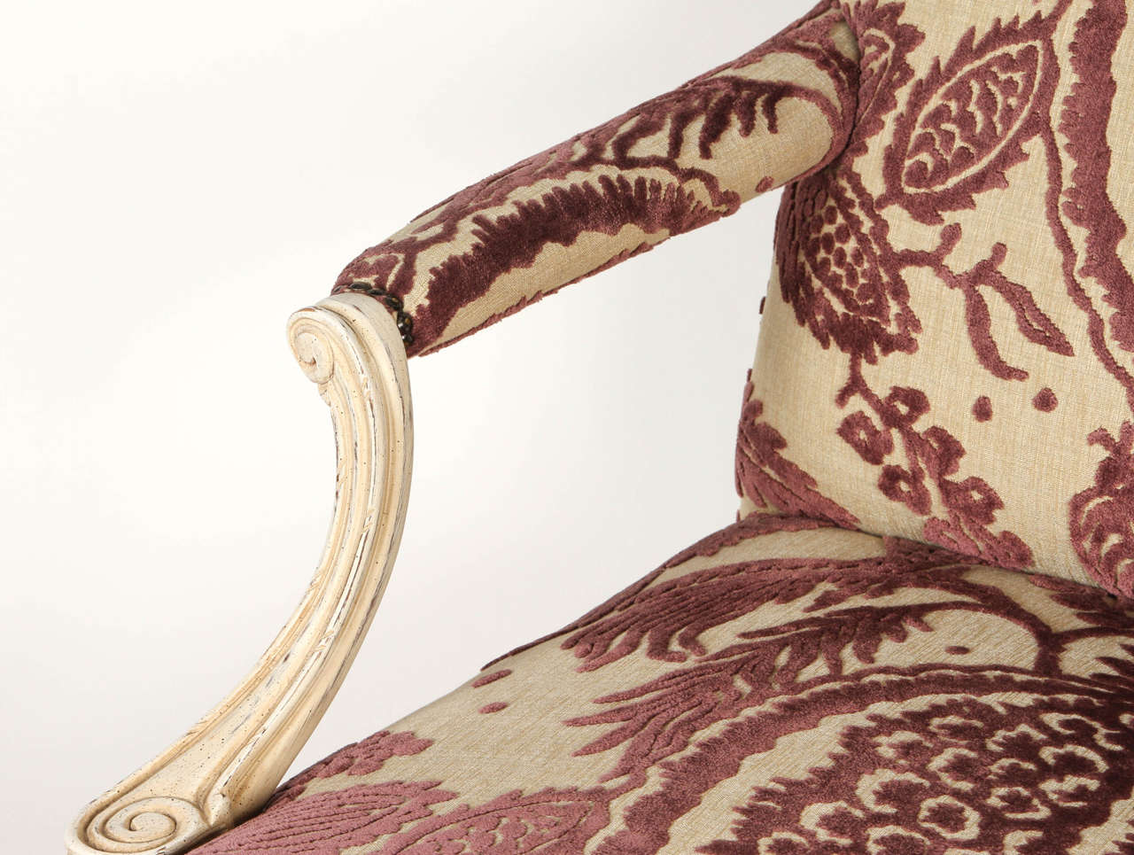 Pair of George III Style Library Chairs For Sale at 1stDibs