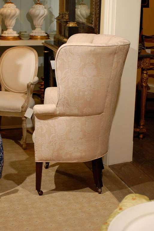 19th Century High Back Barrel Chair For Sale at 1stDibs | high back ...