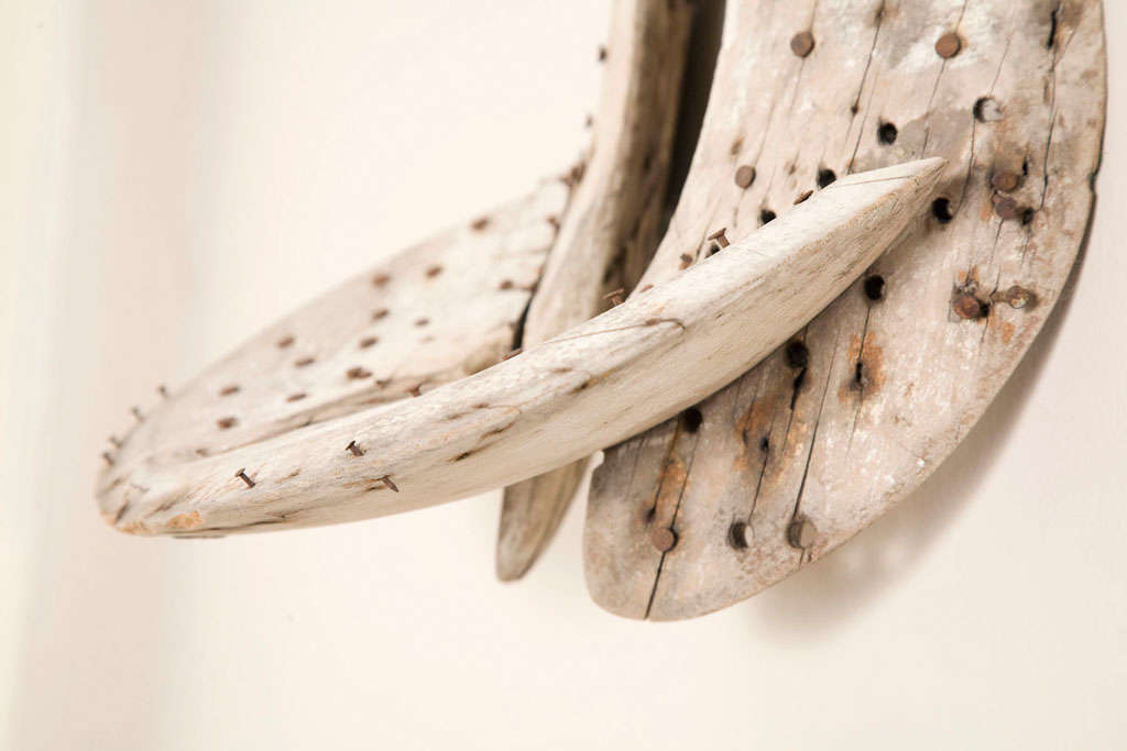 Sculptural Wooden Saddle Frame at 1stDibs