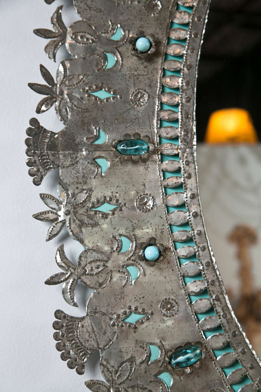 Pair of Mexican tin oval mirrors, c.1950s. at 1stDibs | vintage mexican ...
