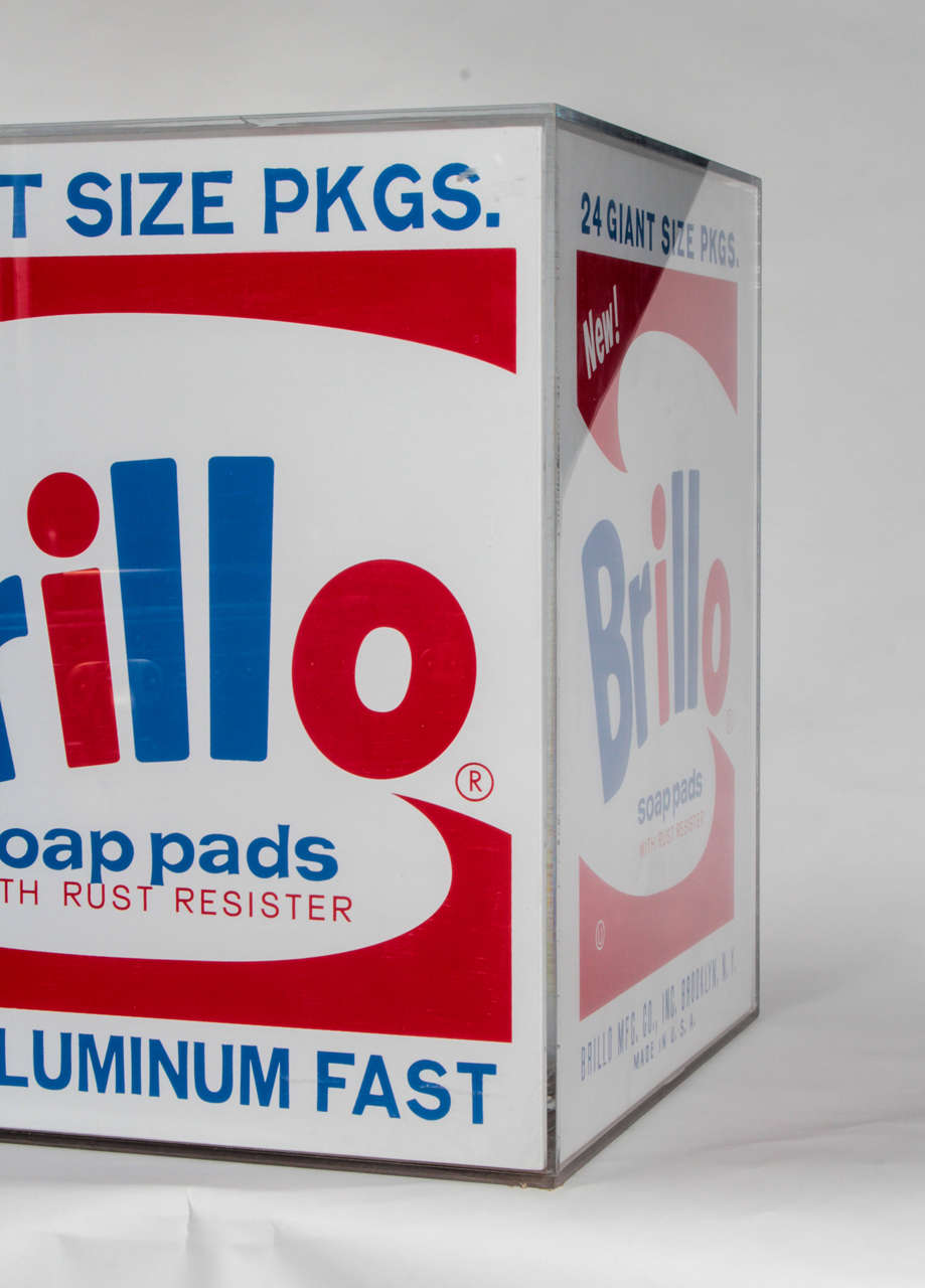 Painted Plywood Brillo Box in the Manner of Andy Warhol at 1stDibs ...